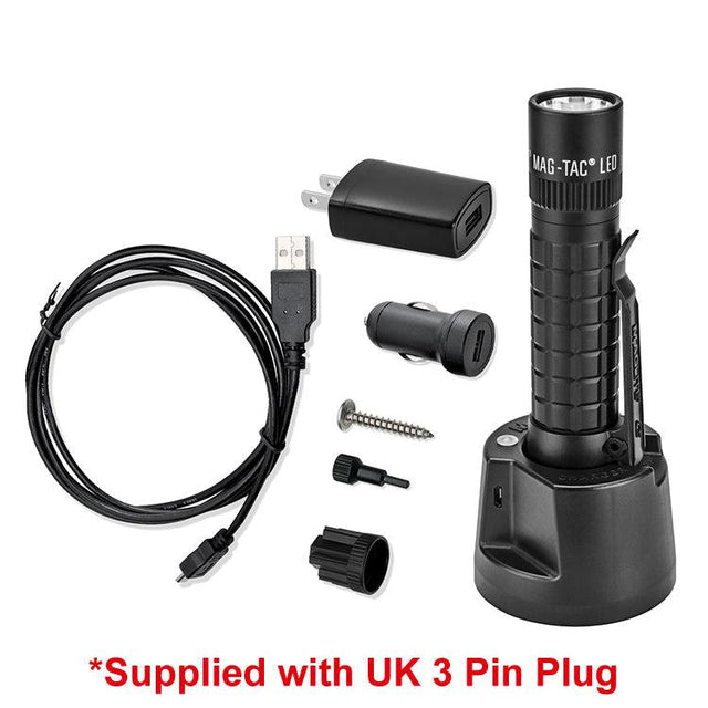Maglite MAG-TAC Plain Bezel Rechargeable LED System – Torch Direct Limited