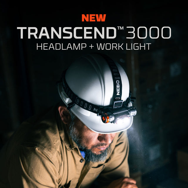 NEBO Transcend 3000 Rechargeable LED Head Torch – Torch Direct