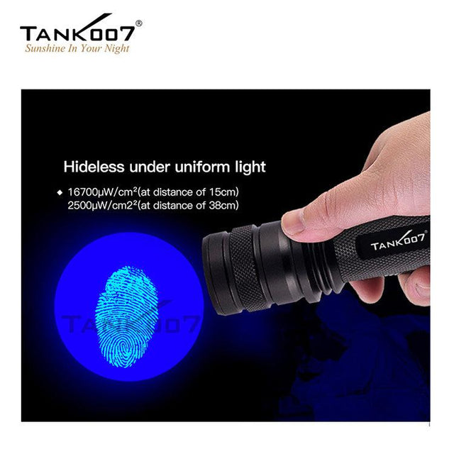 Tank007 CI02 3 W Ultraviolet LED Torch With Rechargeable Battery & Cha ...
